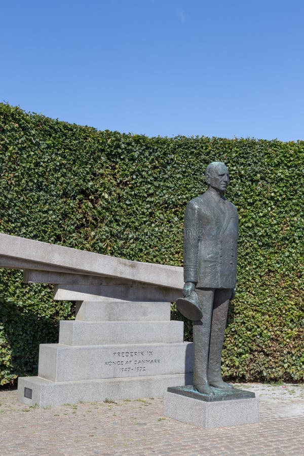 Frederik IX stock image. Image of stone, brass, frederik - 45894607