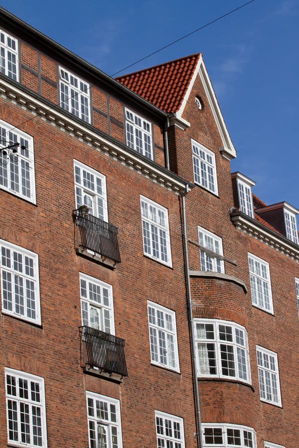 Frederiksberg Allee in Denmark Stock Photo - Image of house ...