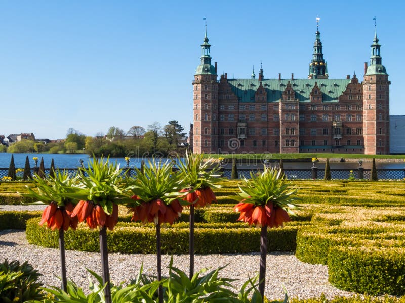 Frederiksborg Castle, Hillerod, Denmark Stock Photo - Image of pond ...