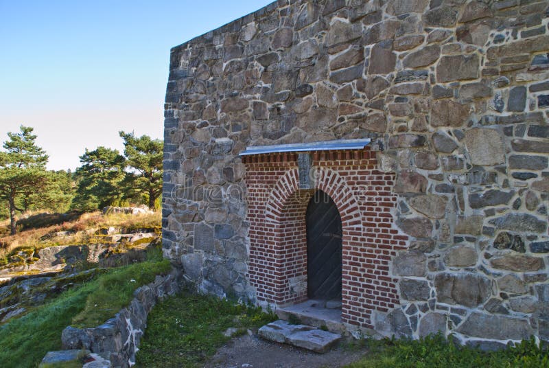 Fredriksten Fortress (large Tower) Stock Image - Image of architectural ...