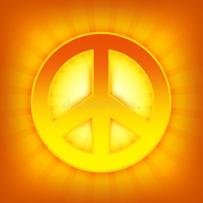 Fredsymbol stock illustrationer. Illustration av konst - 16250251