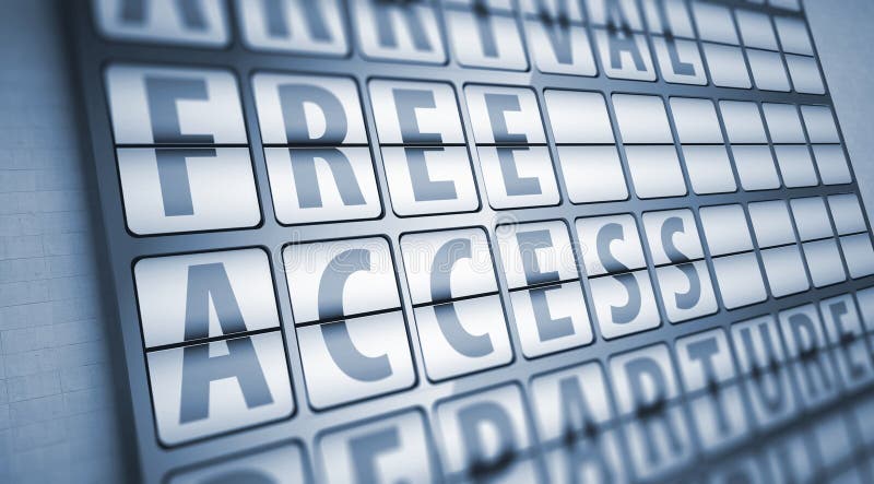 Free Access Information on Display Board Stock Illustration ...