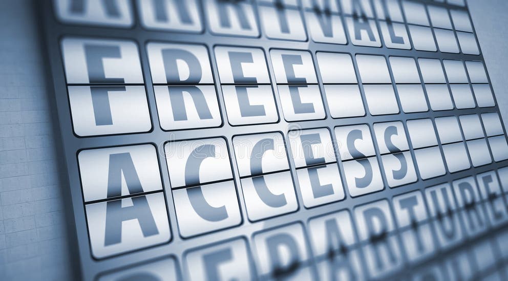 Free Access Information on Display Board Stock Illustration ...