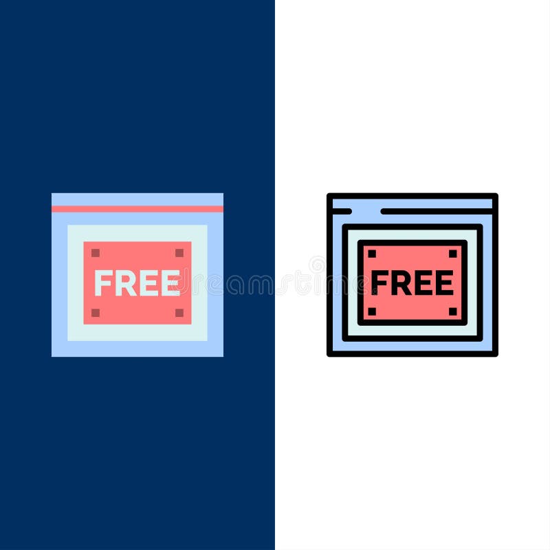 Free Access, Internet, Technology, Free Icons. Flat and Line Filled ...