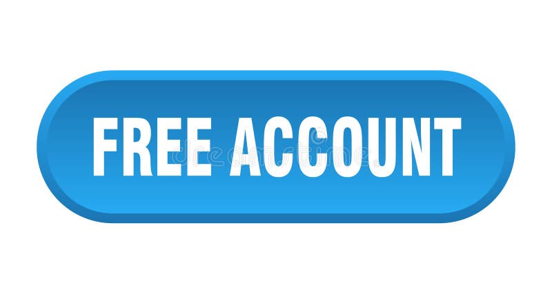 Free account button stock vector. Illustration of button - 196844307