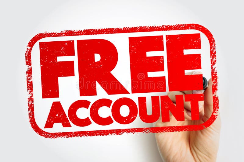 Free Account Text Stamp, Concept Background Stock Image - Image of ...