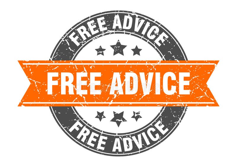 Free Advice Label. Free Advice Isolated Seal. Sticker. Sign Stock ...