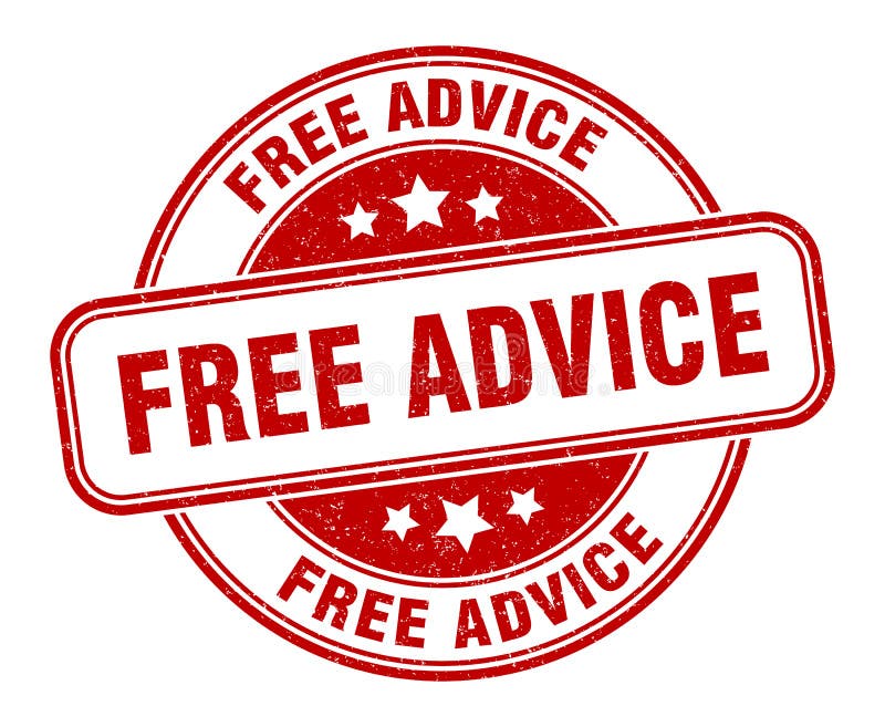 Free Advice Stamp. Free Advice Label. Round Grunge Sign Stock Vector ...