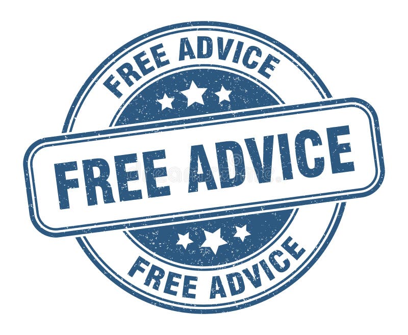 Free Advice Stamp. Free Advice Label. Round Grunge Sign Stock Vector ...