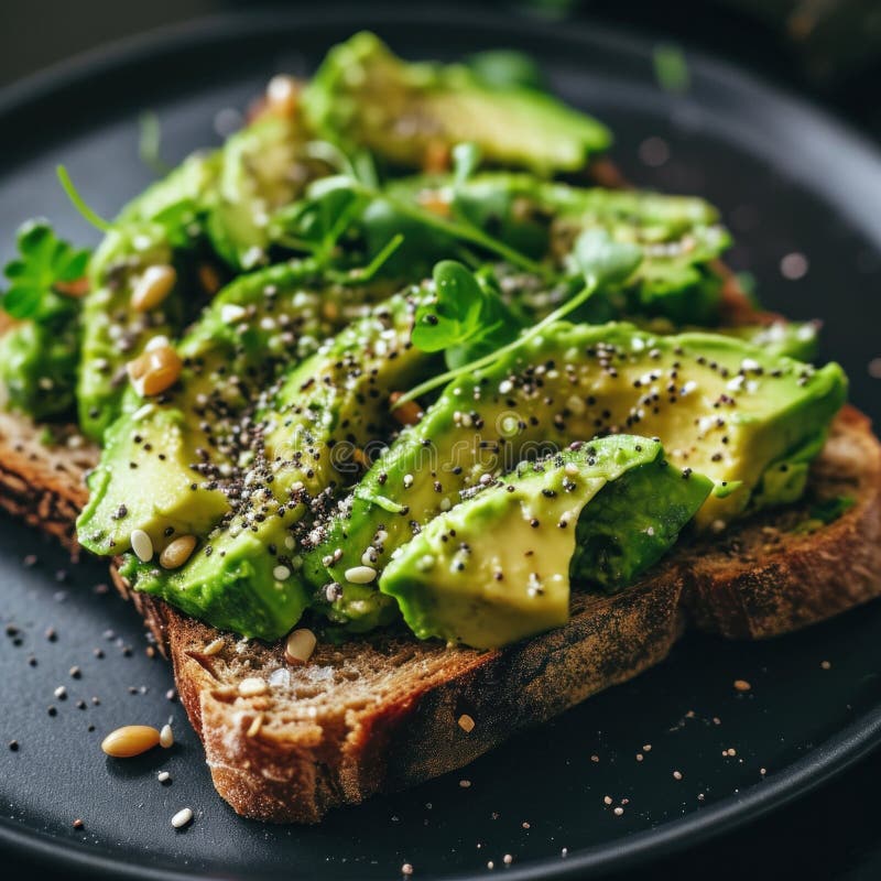 Free Avocado Toast on Bread Stock Image - Image of plantbased ...