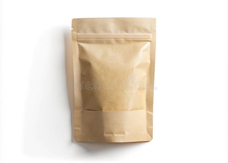 Free Beige Paper Pouch Mockup with Transparent Window a Versatile ...