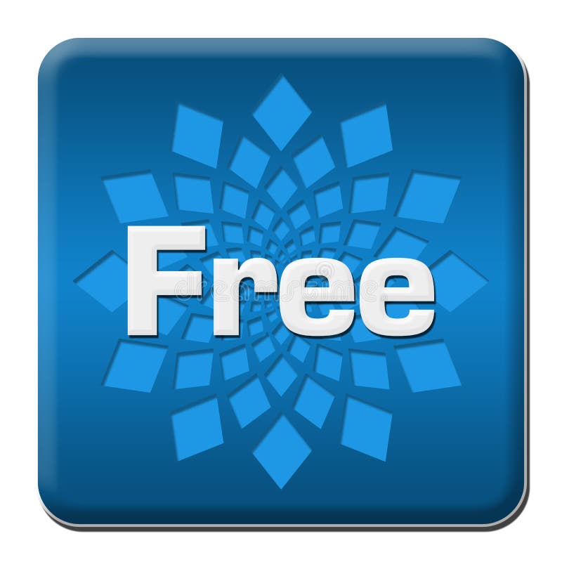 Free Blue Rounded Square with Element Stock Illustration - Illustration ...