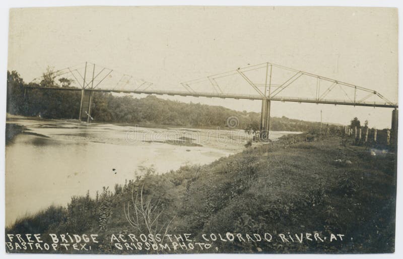 Free Bridge Across The Colorado River At Bastrop Tex. Picture Image ...