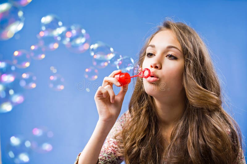My free bubbles. stock image. Image of person, tranquil - 27376125