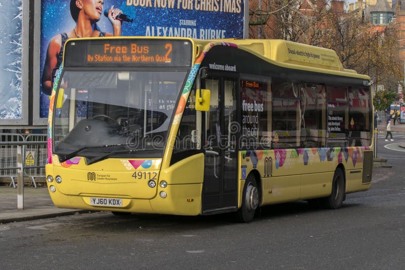 Free Bus 2 at Manchester England 2019 Editorial Stock Photo - Image of ...