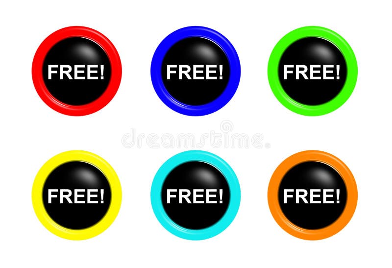 Free buttons stock illustration. Illustration of circle - 18459419