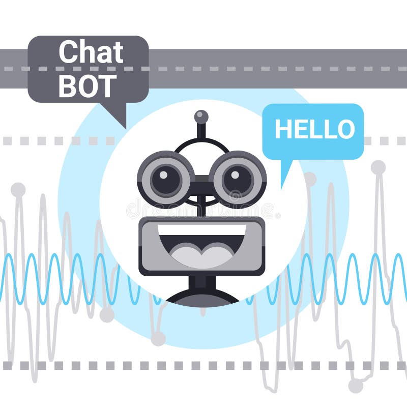 Free Chat Bot Says Hello, Robot Virtual Assistance Element of Website ...