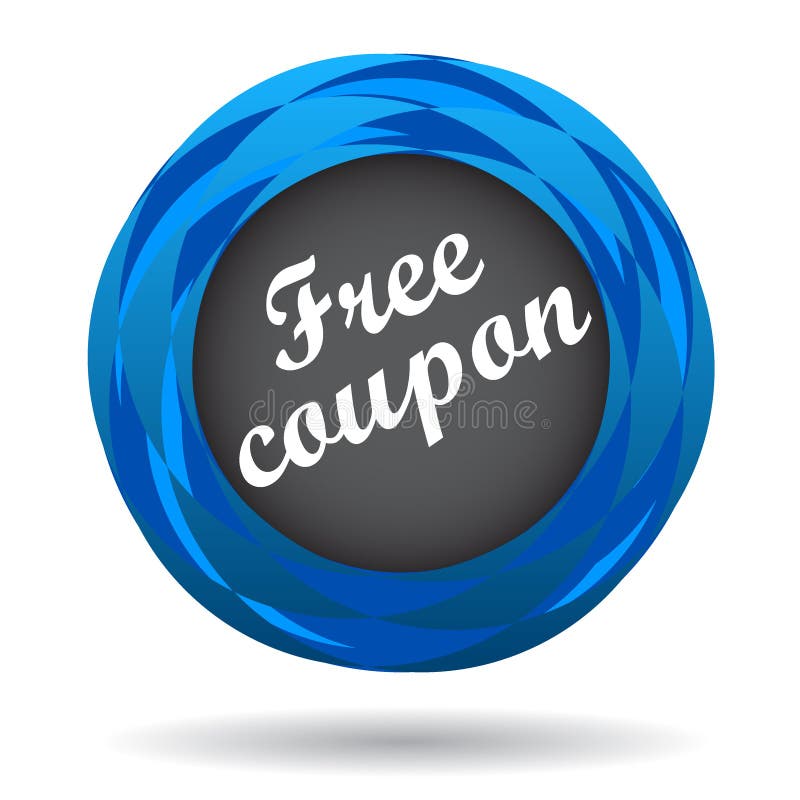 Free coupon colorful icon stock illustration. Illustration of buttons ...