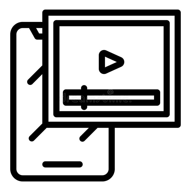 Free Course Lesson Icon Outline Vector. Online Education Stock Vector ...