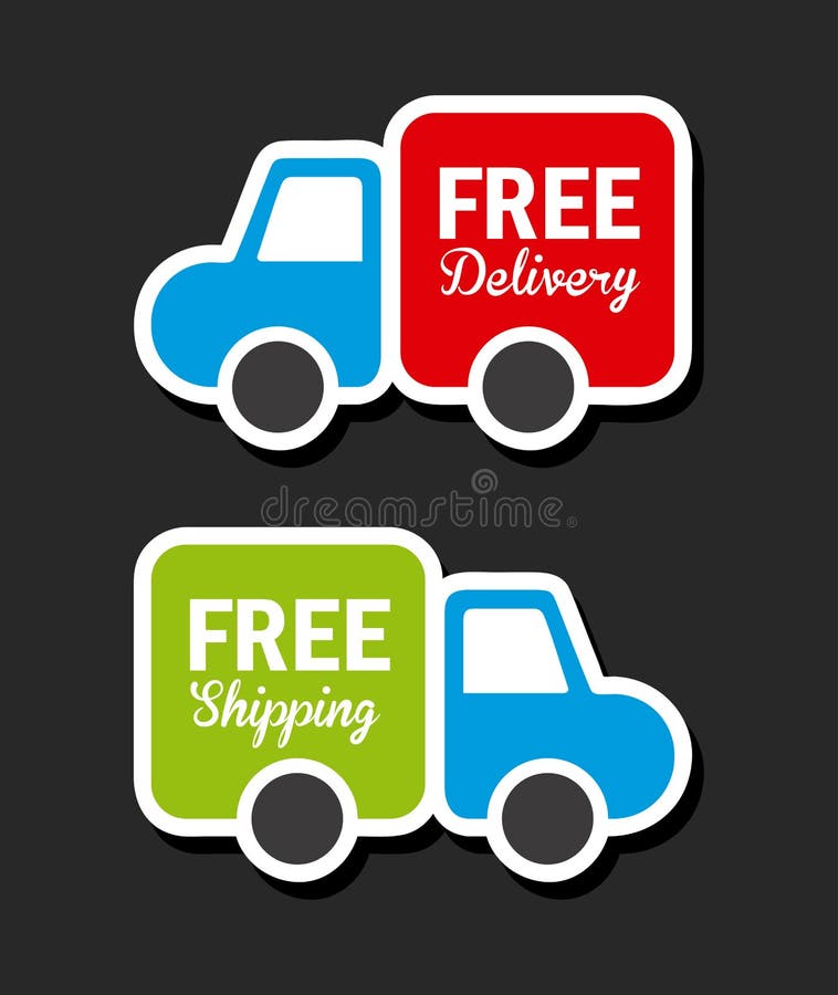 Free Shipping,square Stickers Stock Vector - Illustration of adhesive ...