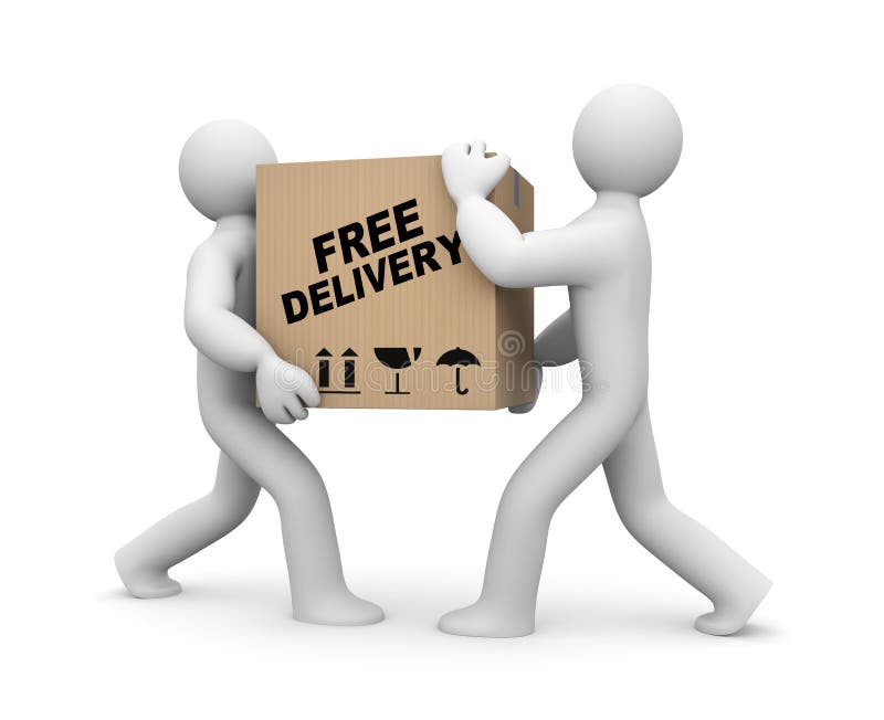Free delivery stock illustration. Illustration of gift - 22279876