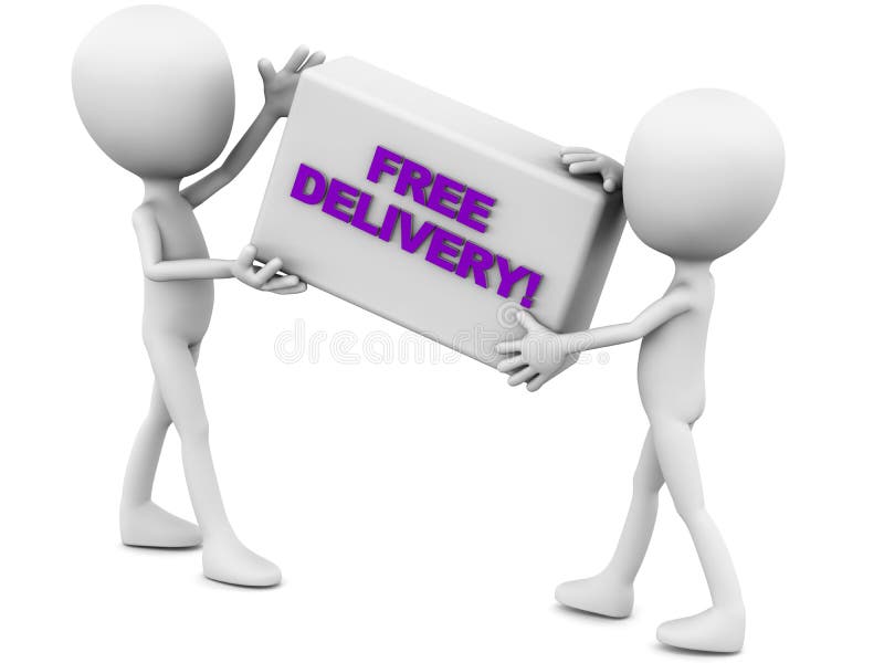 Free delivery stock illustration. Illustration of white - 28221666