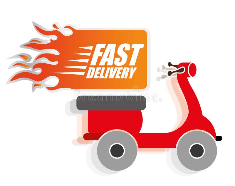 Free delivery design stock vector. Illustration of merchandise - 58661541