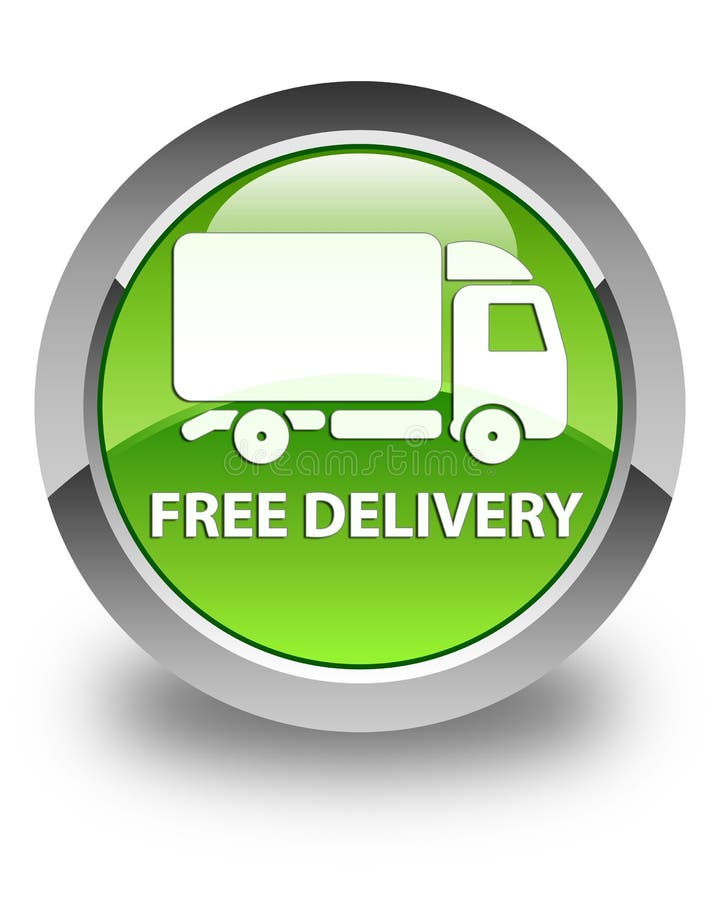 Delivery glossy buttons stock vector. Illustration of hours - 17162479