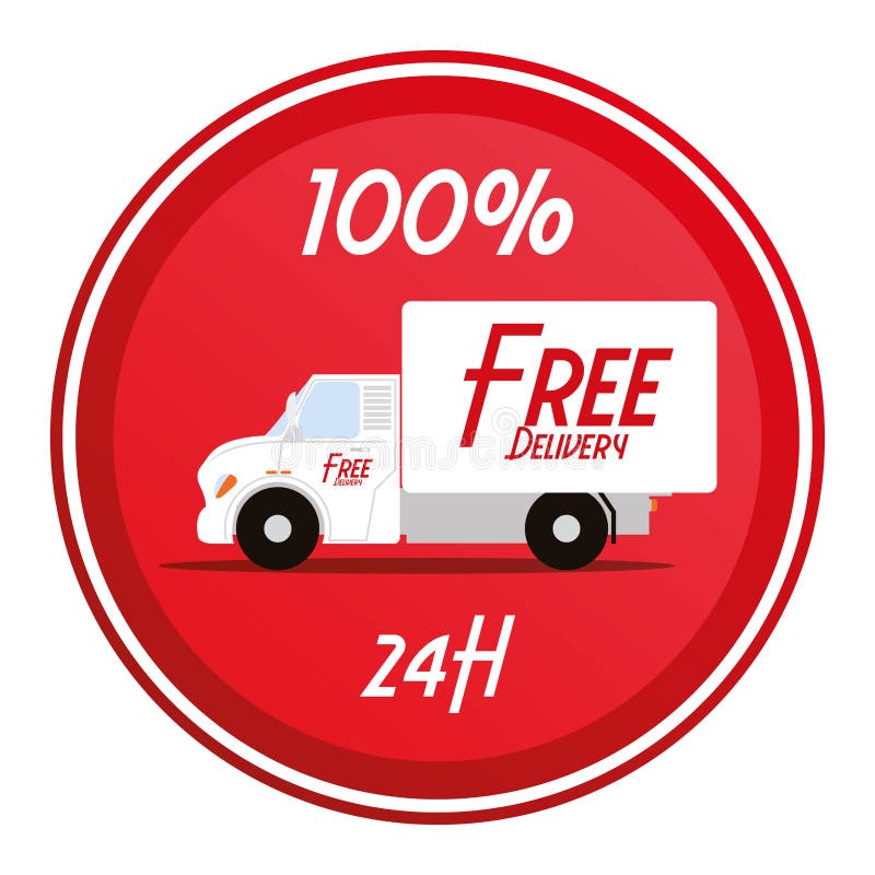 Free Delivery Icon Isolated on White Background Stock Vector ...