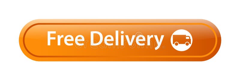Free Delivery Icon Web Button Stock Illustration - Illustration of ...