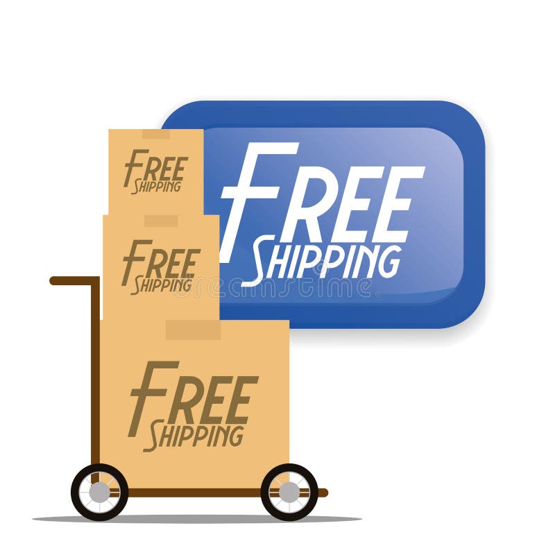 Free Delivery Icons Isolated on White Background Stock Vector ...