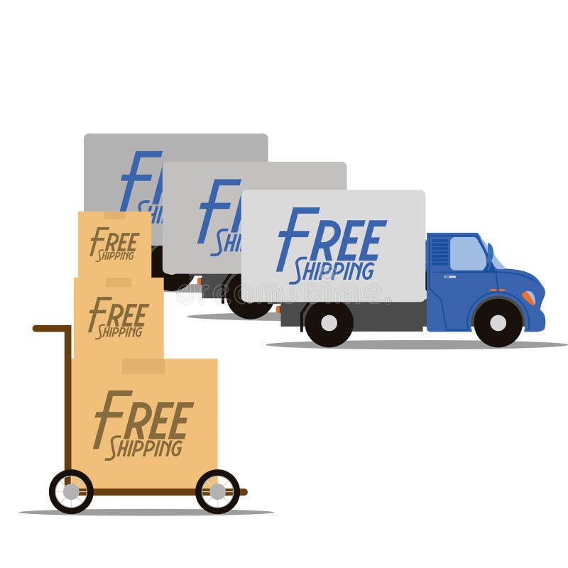 Free Delivery Icons Isolated on White Background Stock Vector ...