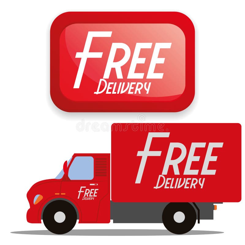 Free Delivery Icons Isolated on White Background Stock Vector ...
