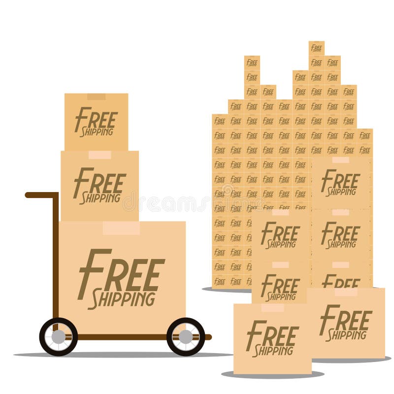 Free Delivery Icons Isolated on White Background Stock Vector ...