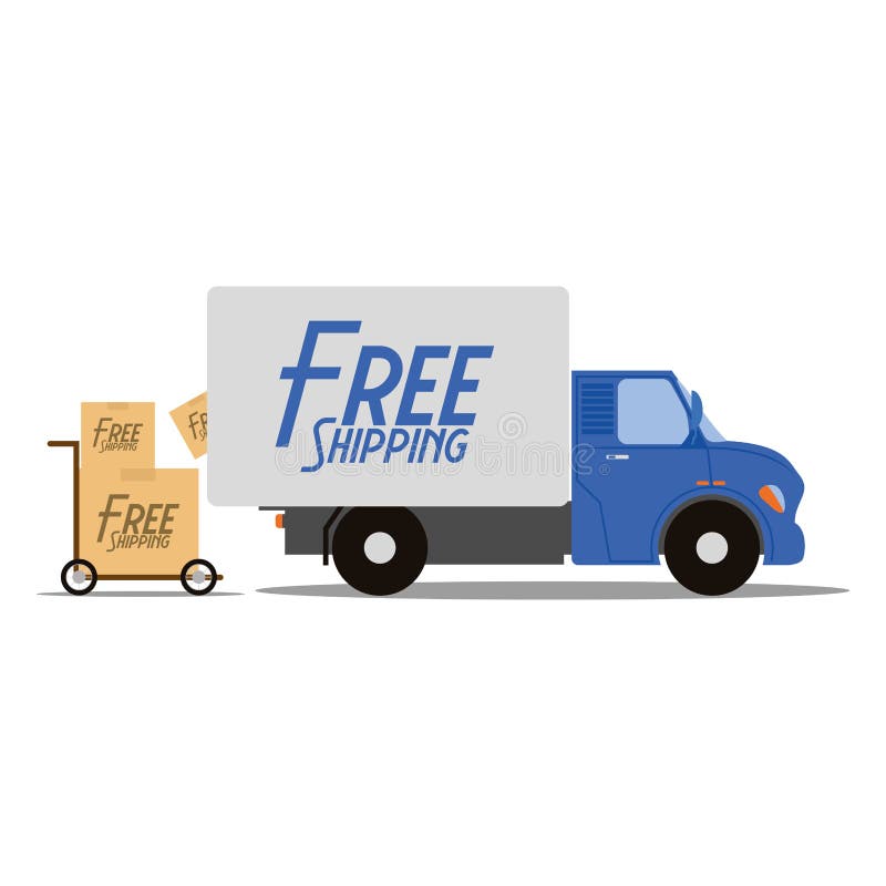 Free Delivery Icons Isolated on White Background Stock Vector ...