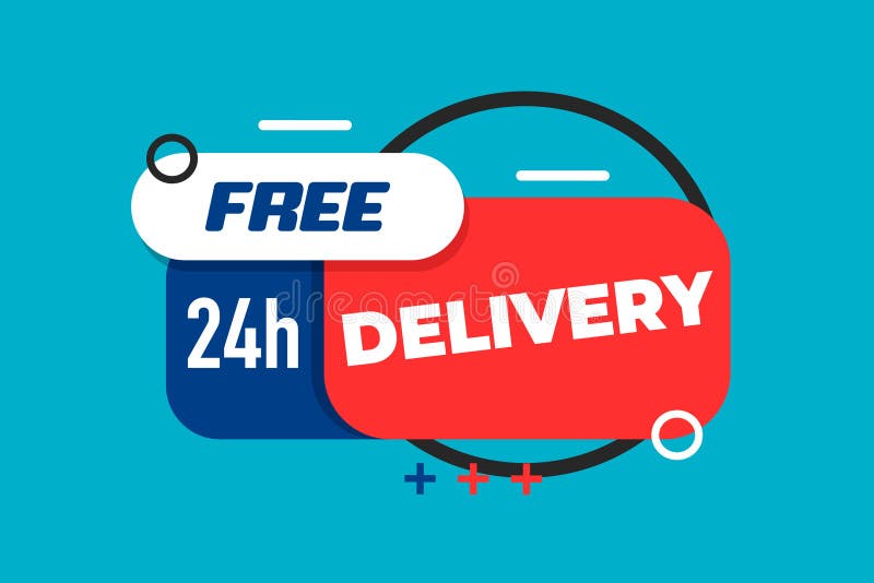 Free Delivery Label Banner. Free Delivery Tag for Promotion Stock ...