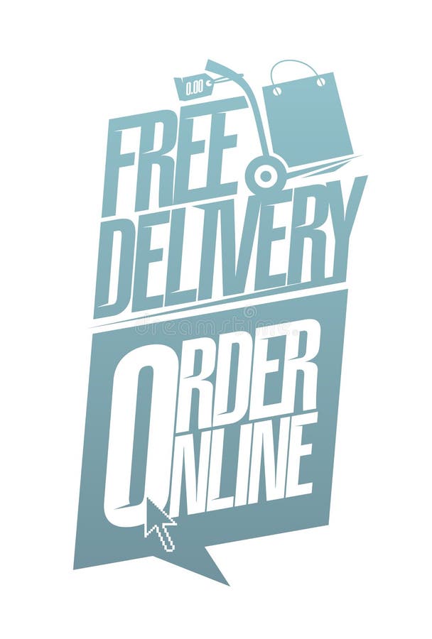Free delivery signs. stock vector. Illustration of guarantee - 18066732