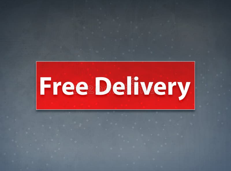 Free Delivery Red Banner Abstract Background Stock Illustration ...