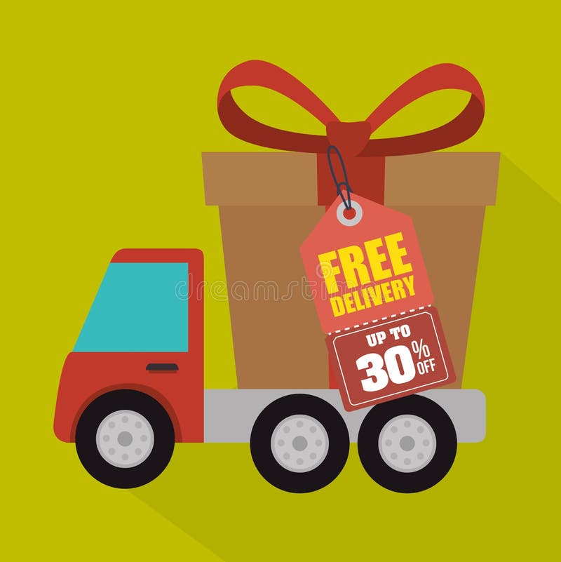 Free delivery and shipping stock vector. Illustration of deliver - 61000683