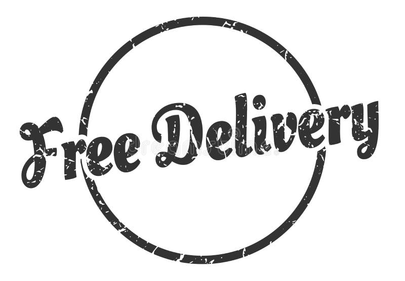 Free Delivery Sign. Free Delivery Round Vintage Stamp Stock Vector ...
