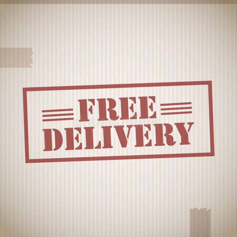 Free delivery stock illustration. Illustration of postal - 45418812
