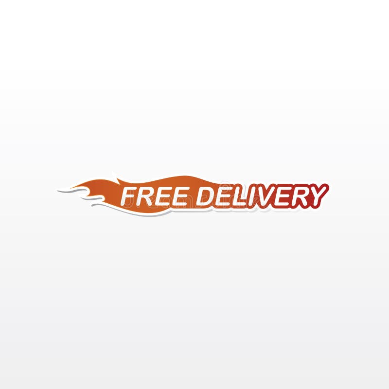 Free Delivery Sticker. Vector Illustration Decorative Design Stock ...