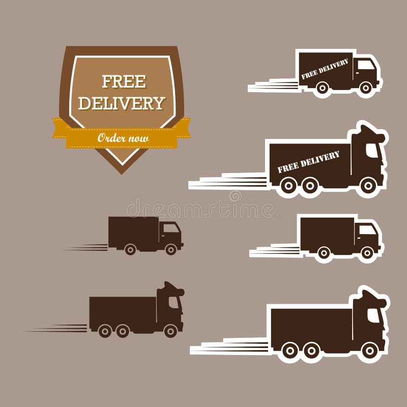 Free delivery symbol stock vector. Illustration of shipping - 43103046