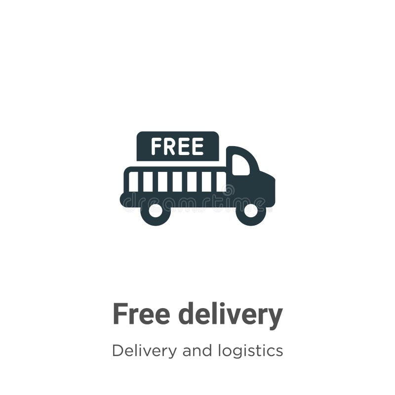 Delivery by Car Vector Icon on White Background. Flat Vector Delivery ...