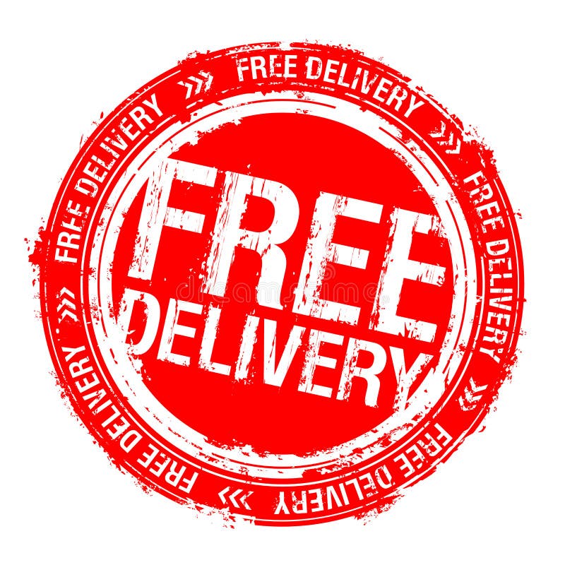Free delivery signs. stock vector. Illustration of guarantee - 18066732