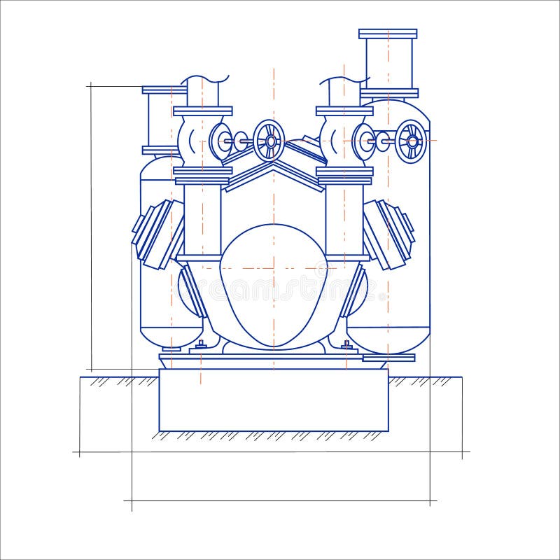 Compressor Refrigeration Stock Illustrations – 375 Compressor ...