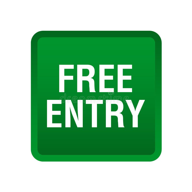 Free entry button stock illustration. Illustration of avenue - 121841787