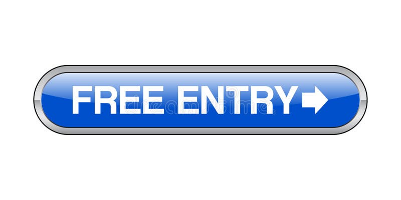 Free entry button stock illustration. Illustration of admission - 121841031