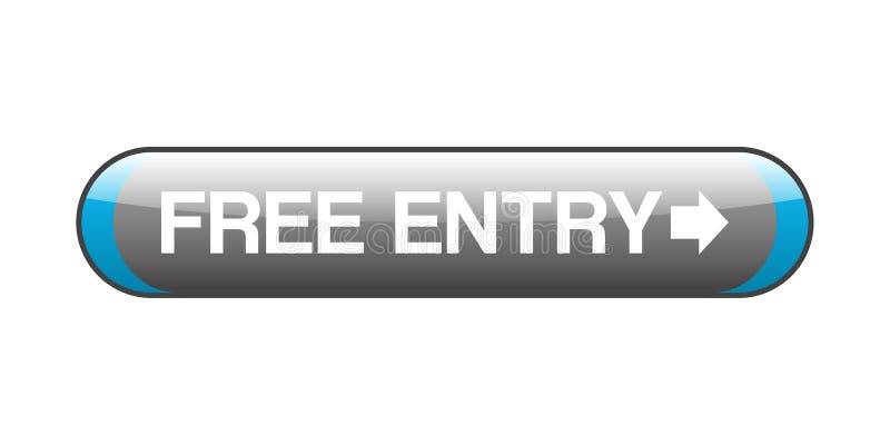 Free entry button stock illustration. Illustration of allowed - 121841852