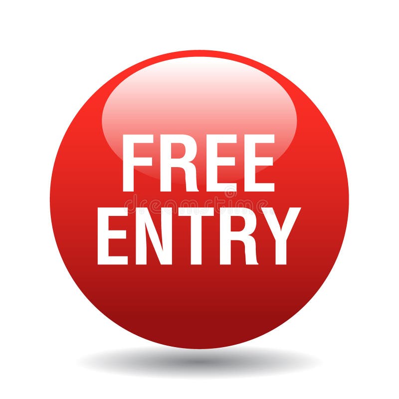 Free entry button stock illustration. Illustration of avenue - 121841787
